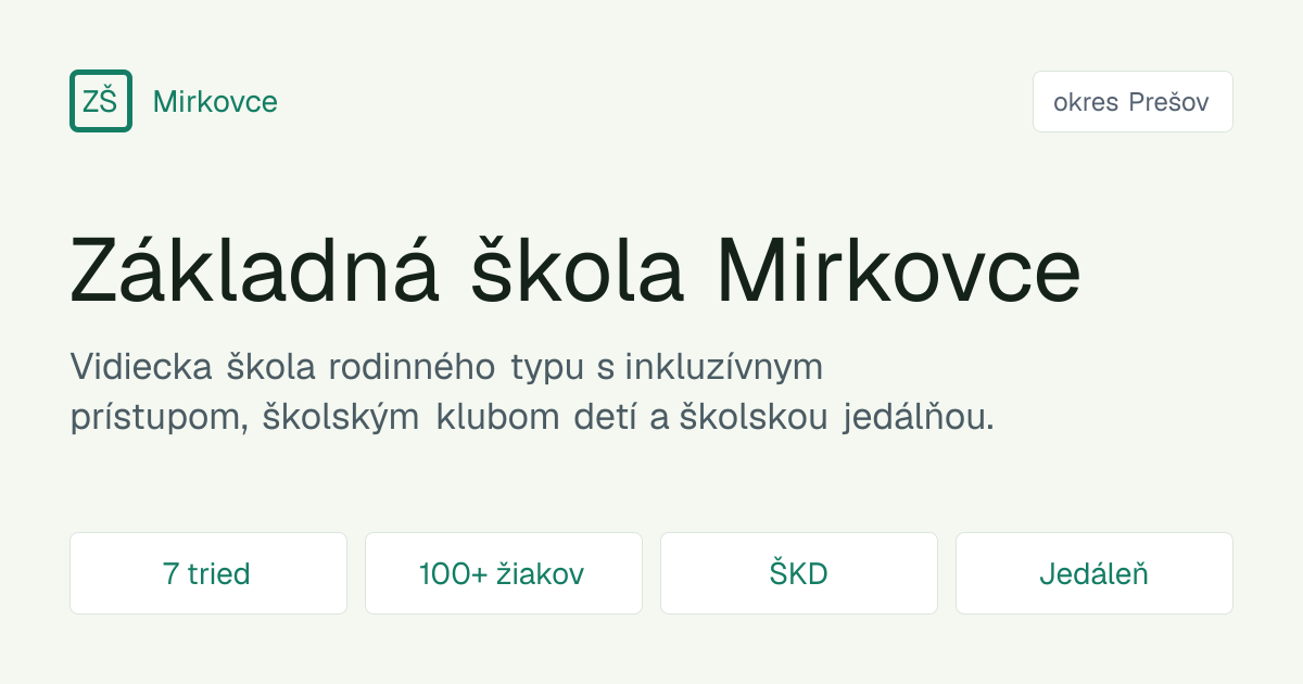 Dokumenty školy | ZŠ Mirkovce